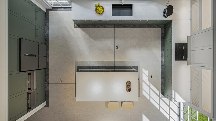 Neo-classical kitchen cabinets | Timeless H1 | Truong Thang